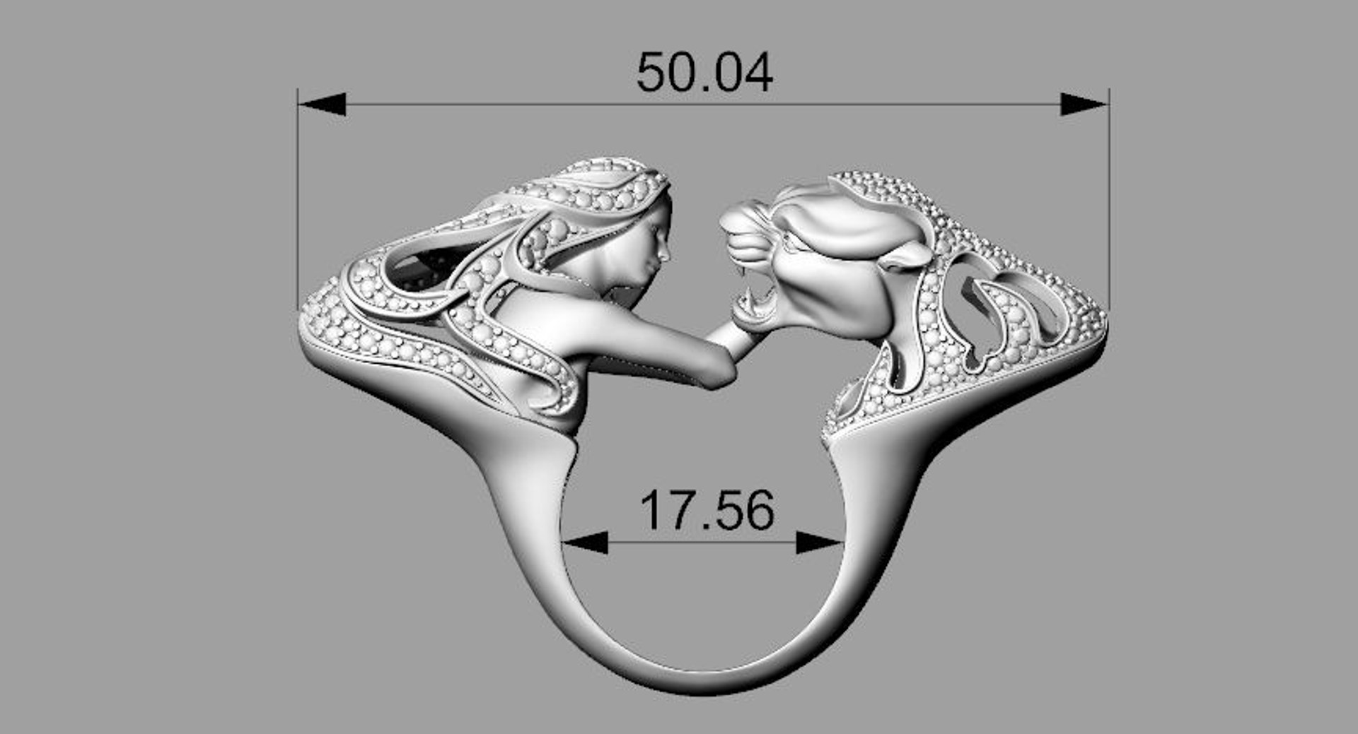 3d Model Ring Magerit Instinto Print