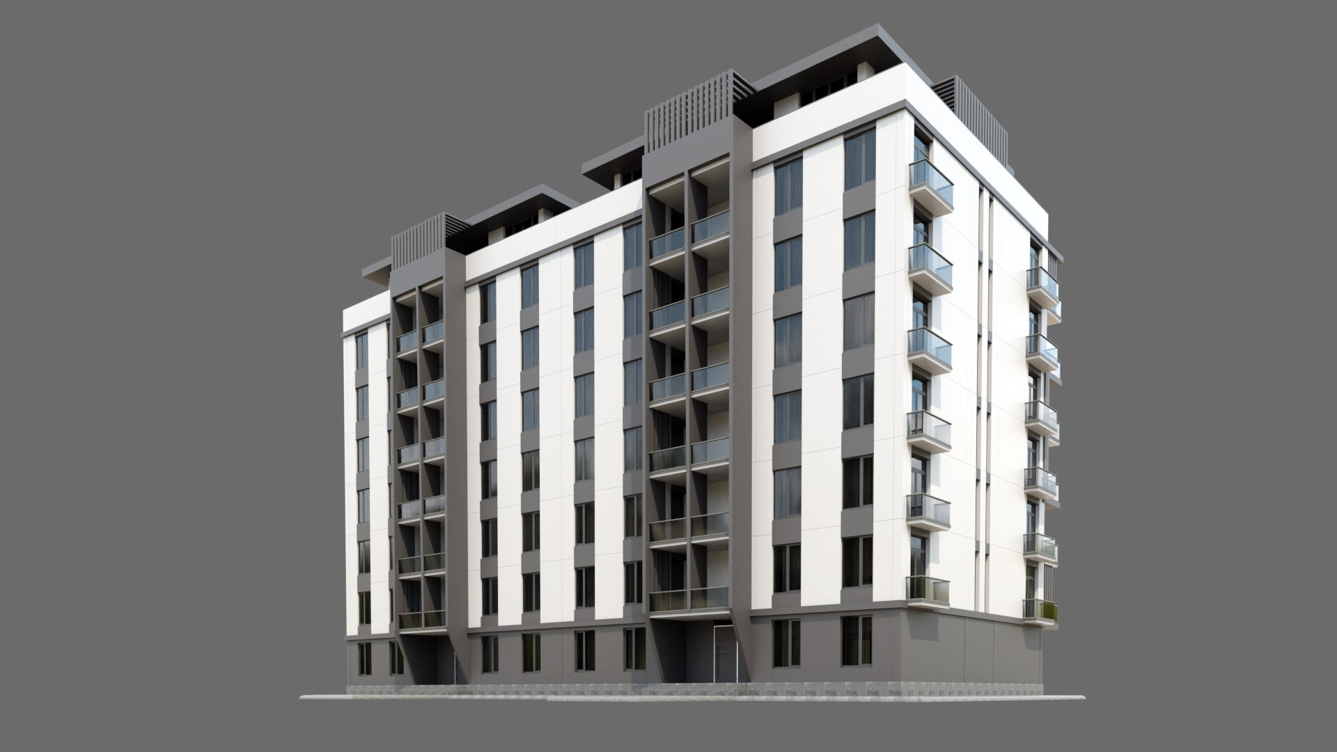 Residental Building 3D Model - TurboSquid 2029063