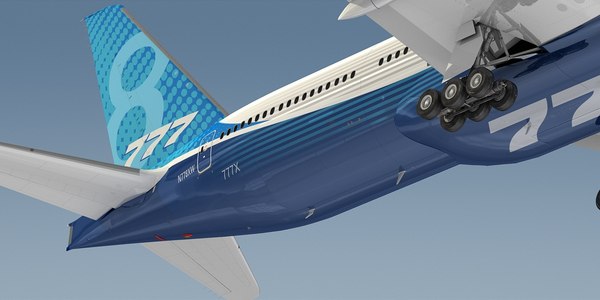 Boeing 777x family aircrafts model - TurboSquid 1509136