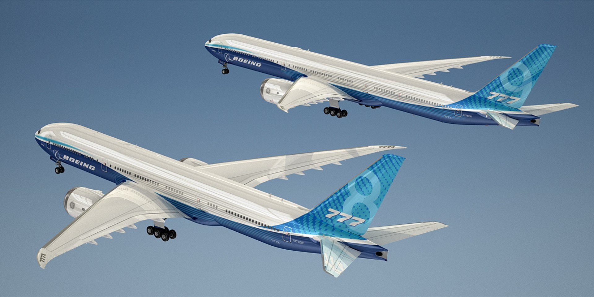 Boeing 777x Family Aircrafts Model - TurboSquid 1509136