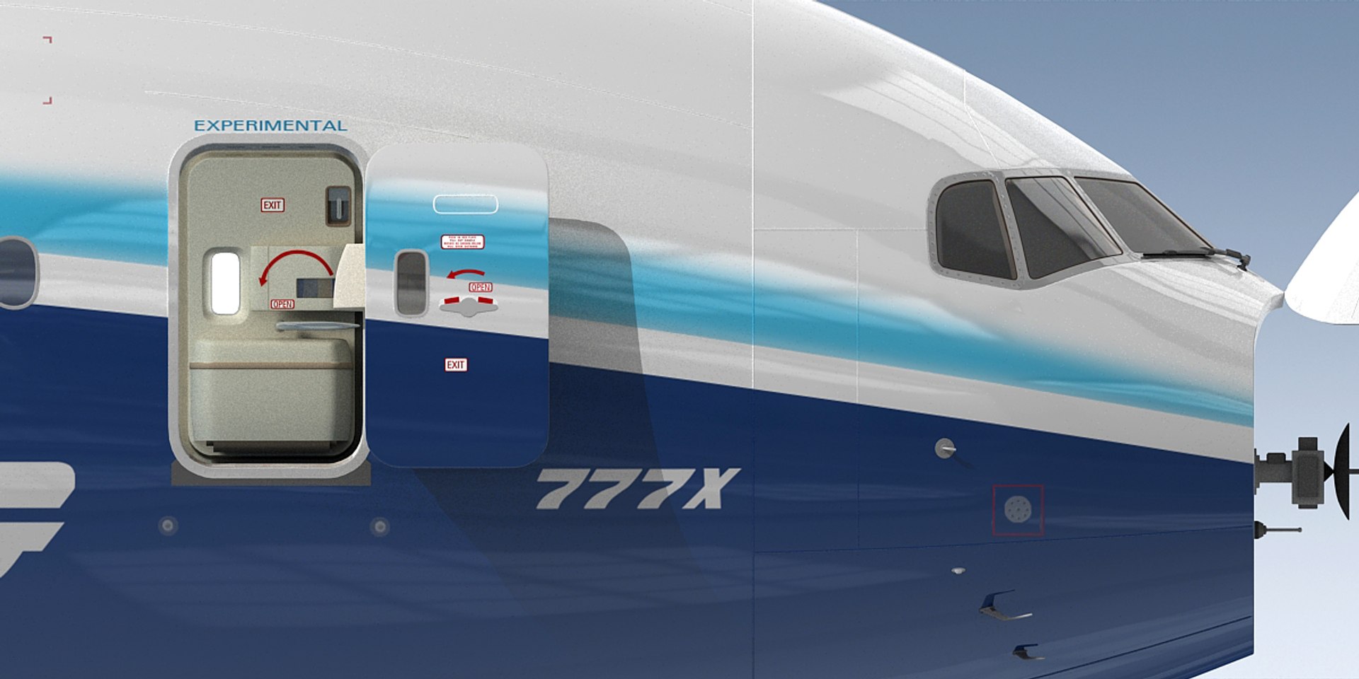 Boeing 777x Family Aircrafts Model - TurboSquid 1509136