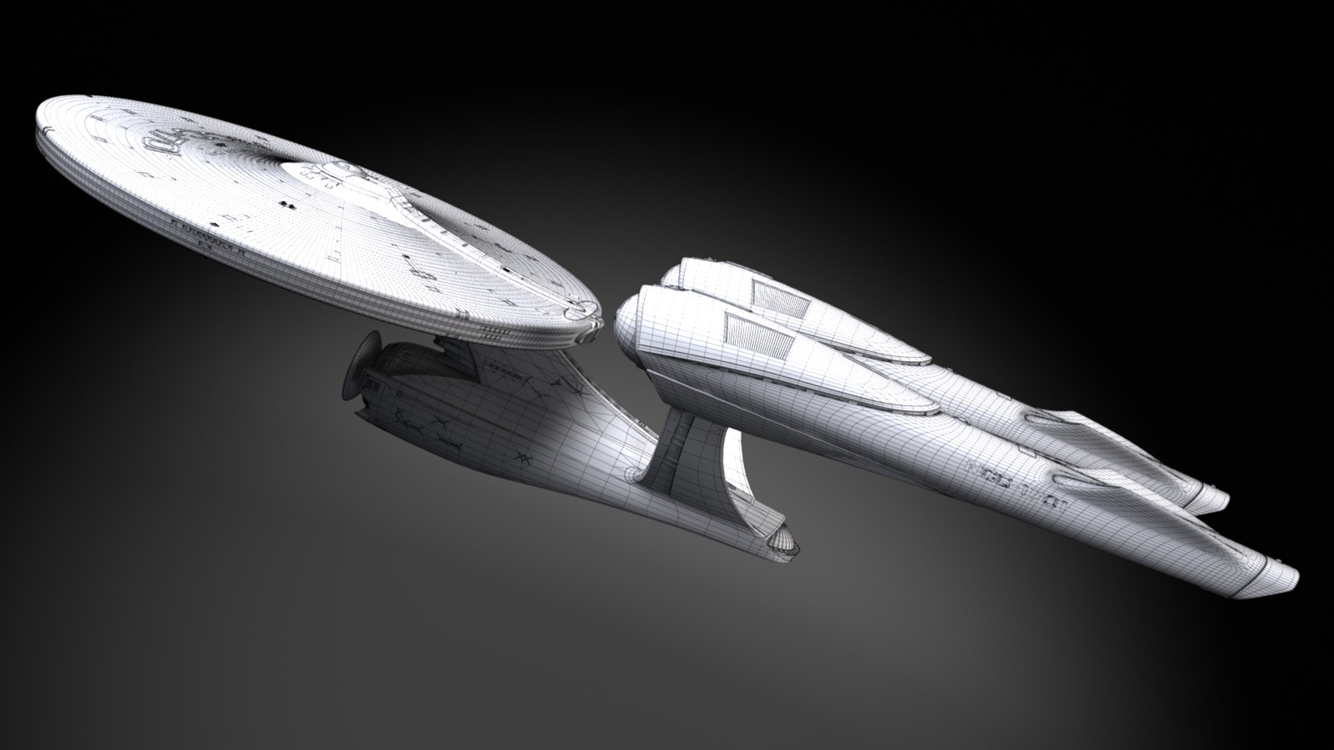 star trek enterprise 3d max