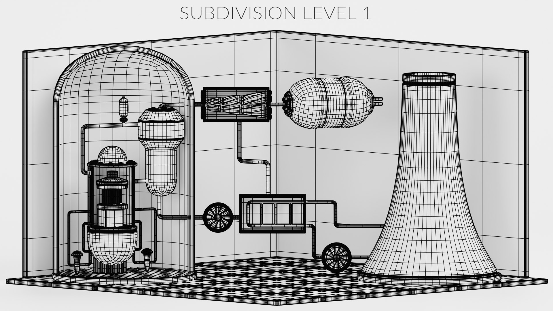 3D Nuclear Reactor - Animated Isometric Power Plant - TurboSquid 2368044