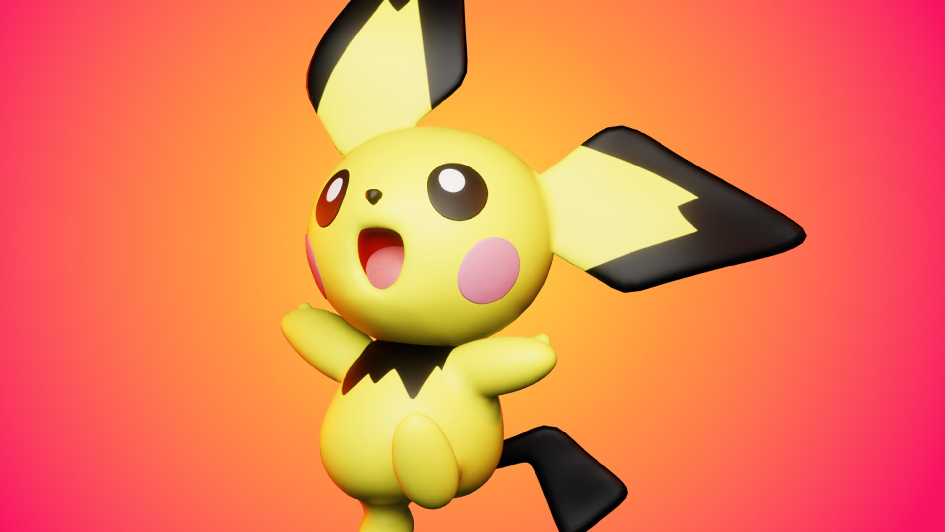 Pichu 3D model - TurboSquid 2180491