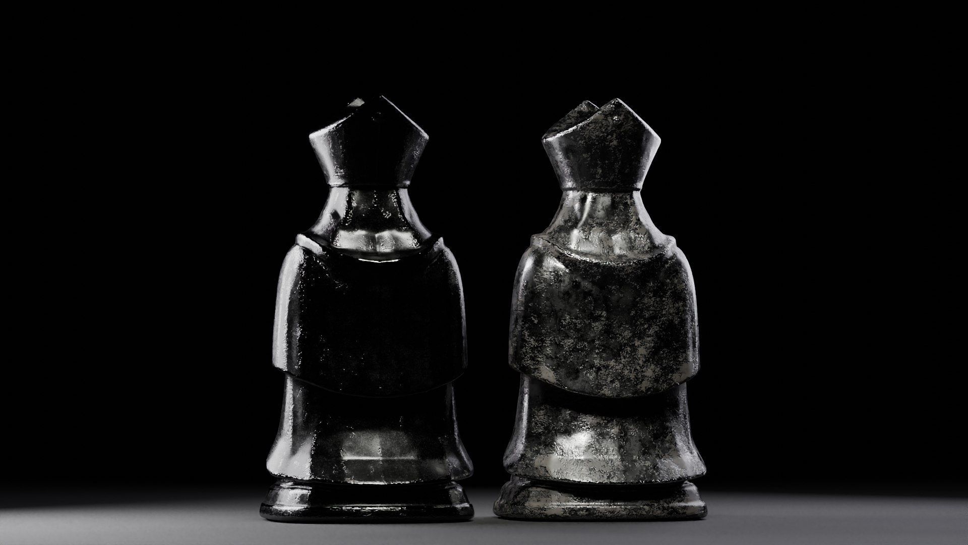 Bishop - Realistic Metallic Bishop Chess Piece 3D Model - TurboSquid ...