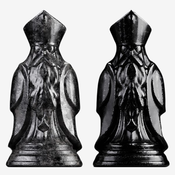 modelo 3d Alfil - Pieza de ajedrez de alfil realista de metal ...