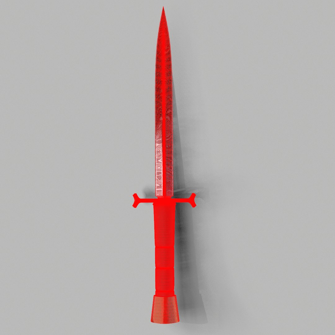 Simple Dagger 3D Model - TurboSquid 1575361
