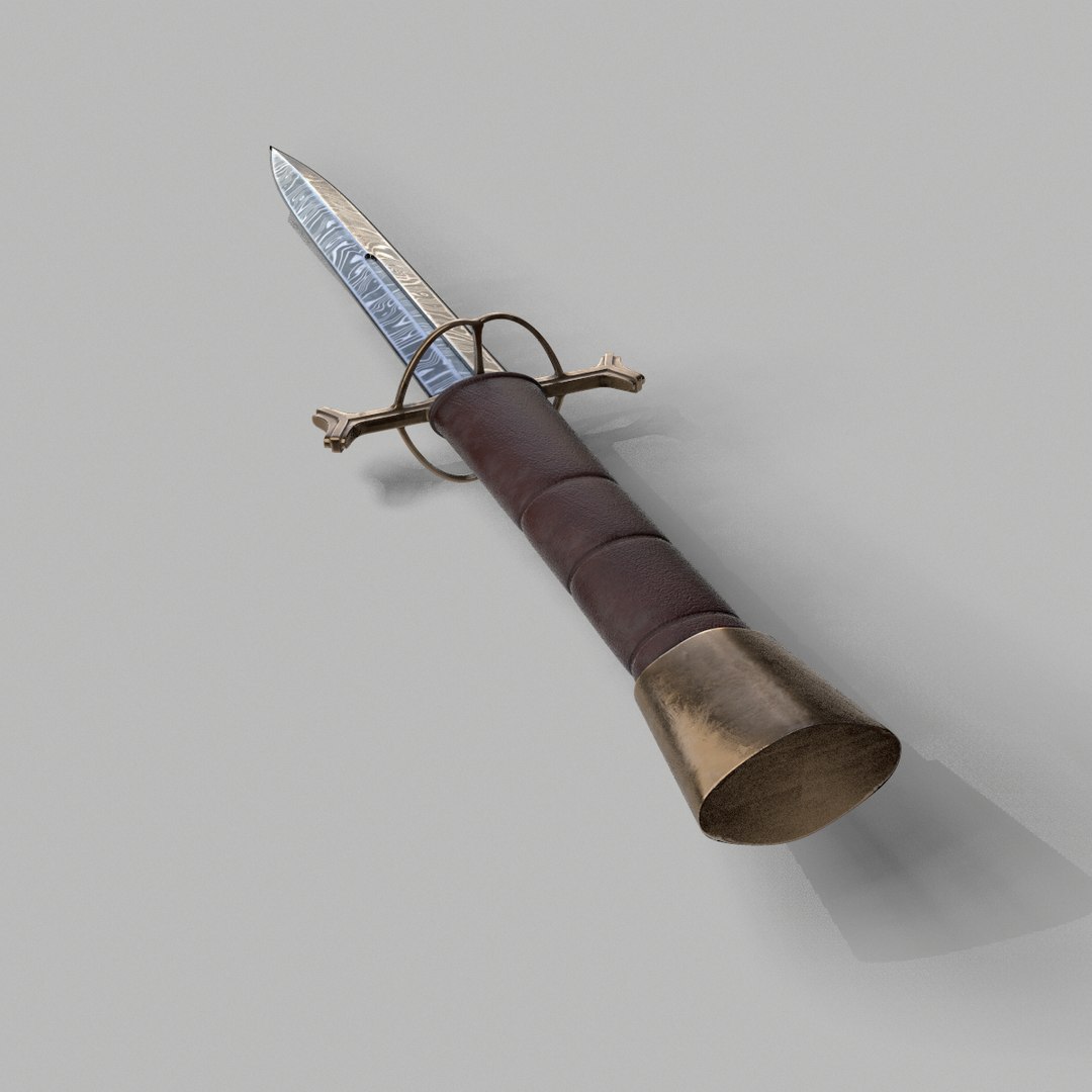 Simple Dagger 3D Model - TurboSquid 1575361