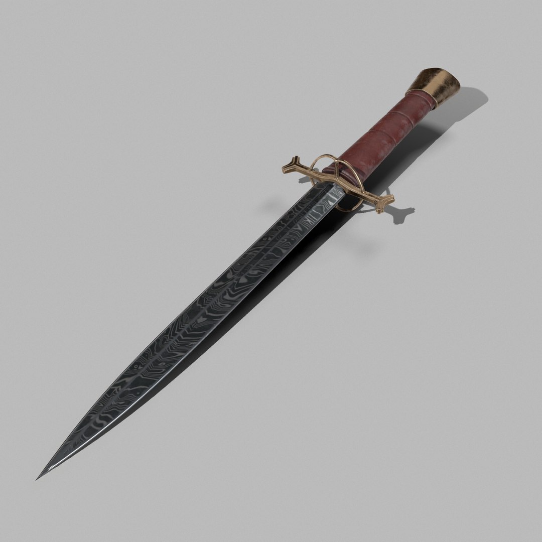 Simple Dagger 3D Model - TurboSquid 1575361