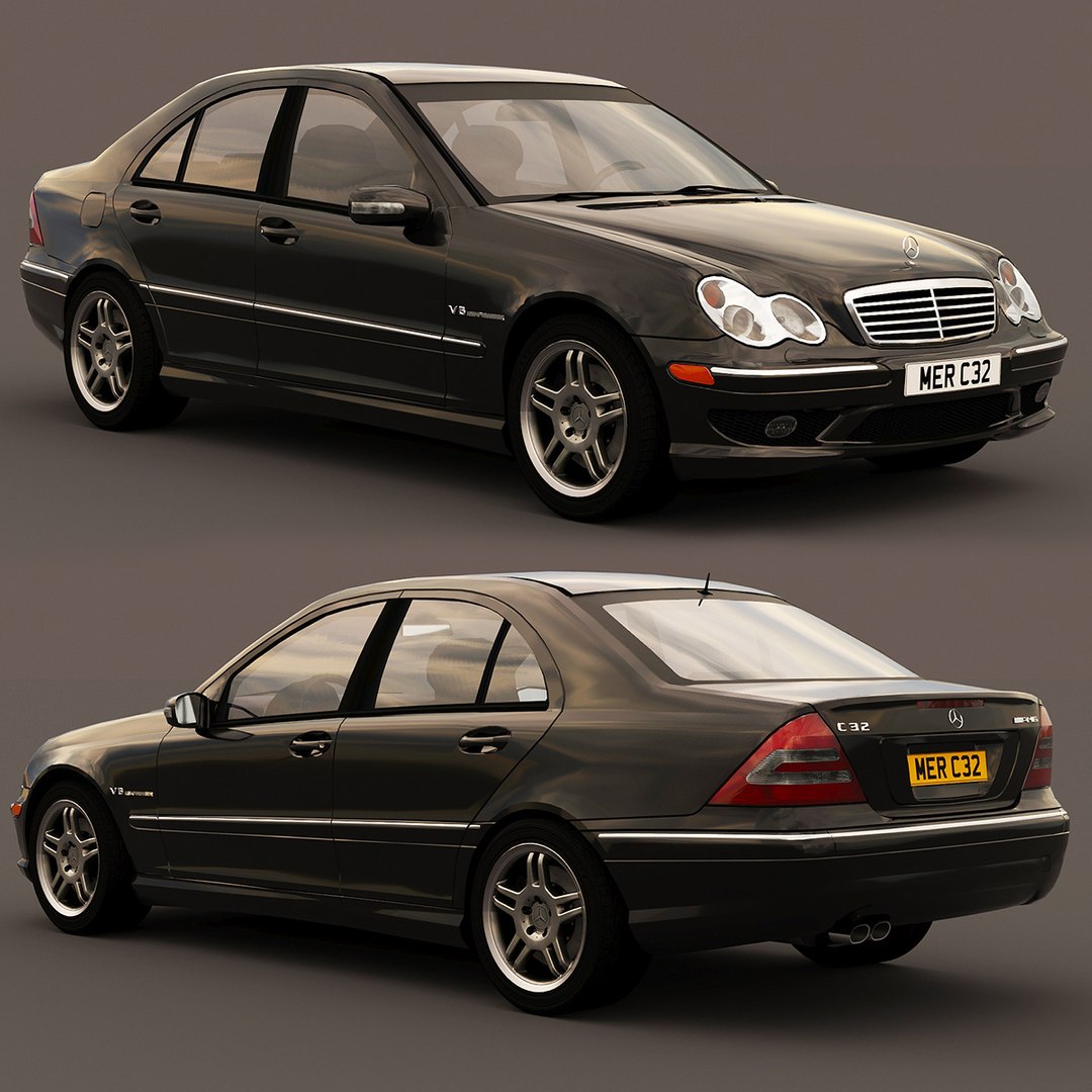 3D Mercedes Benz Amg C32 2002 Model - TurboSquid 2188201