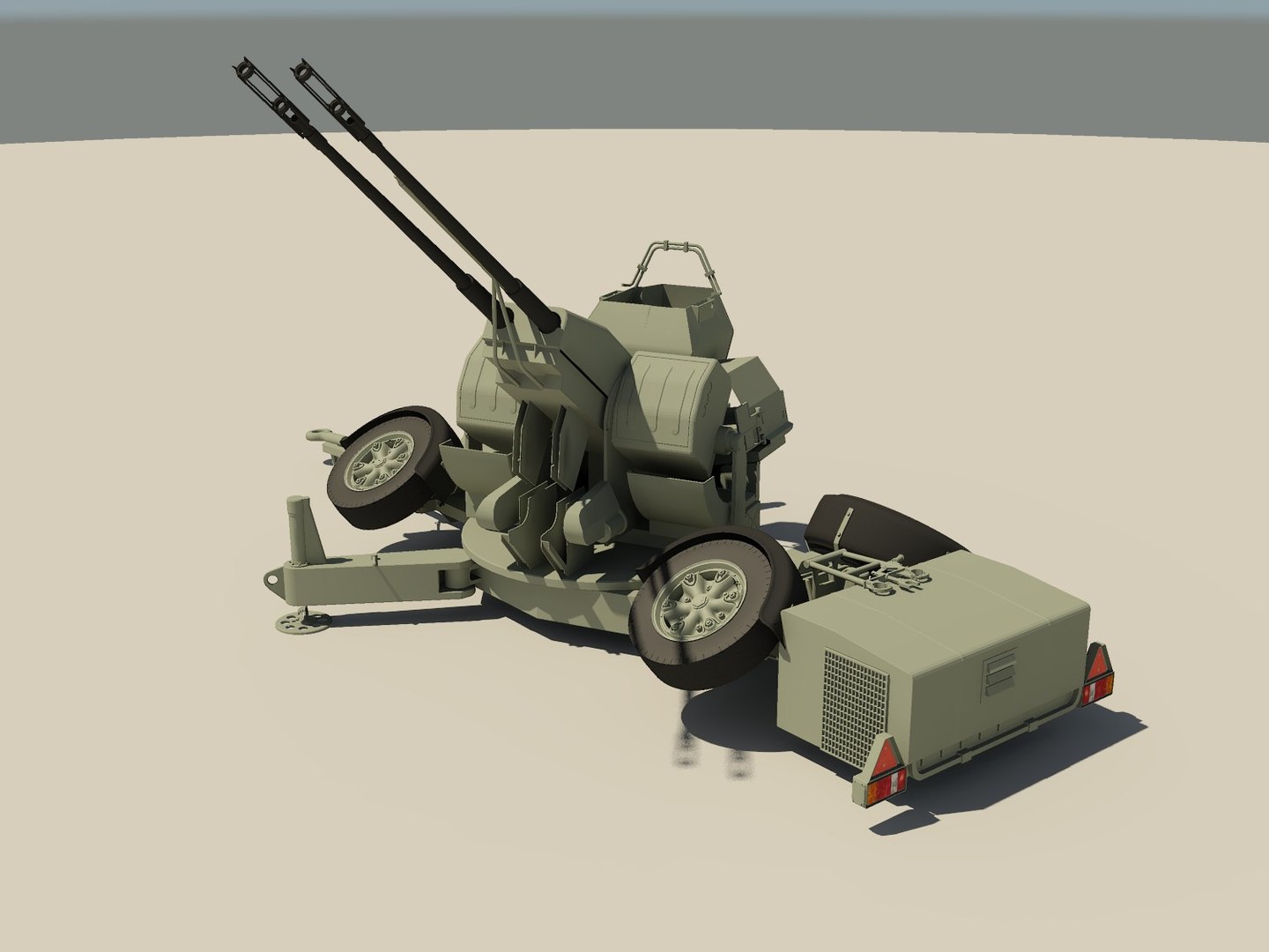 Skyguard 35mm 3d Model