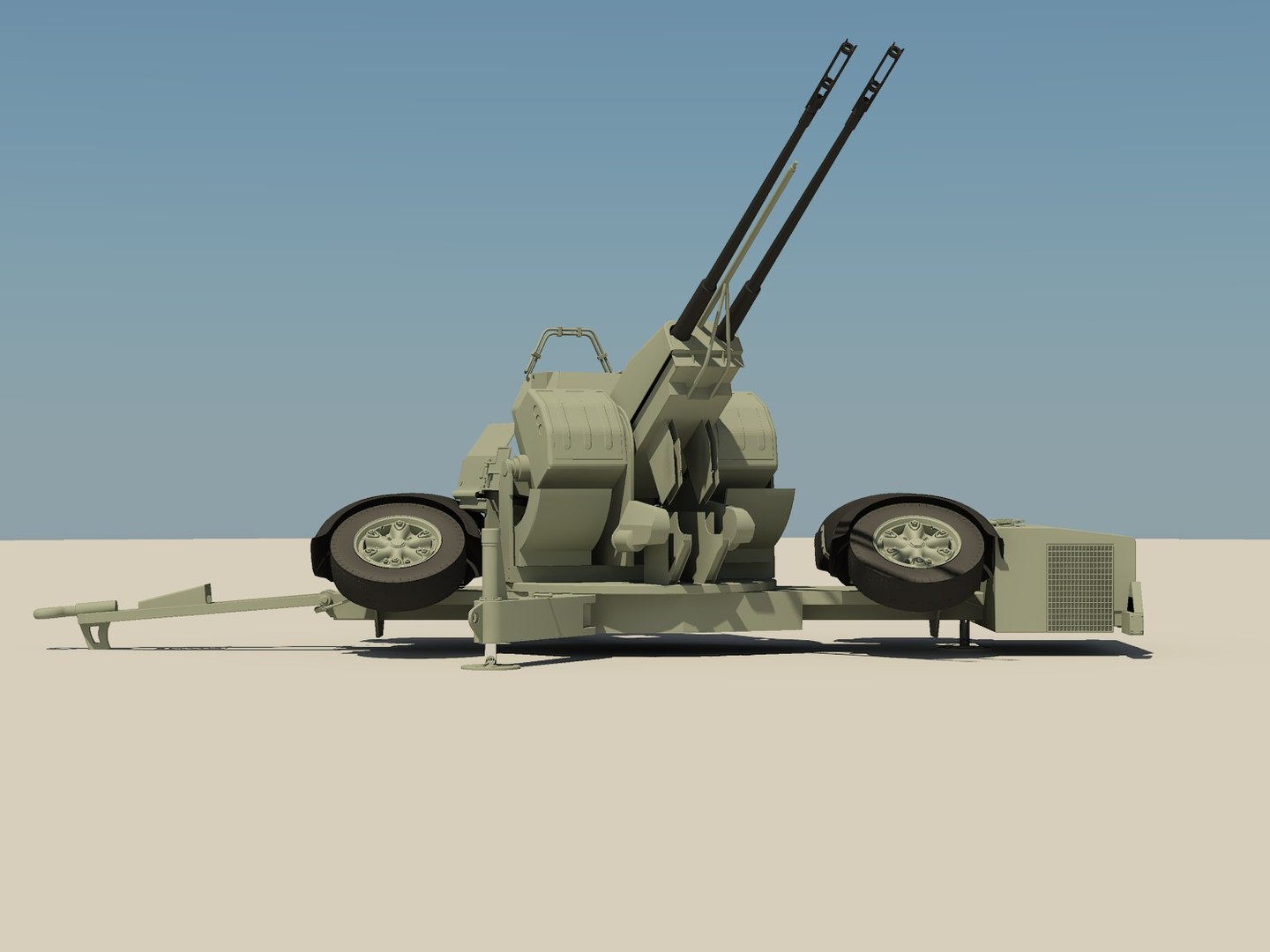 Skyguard 35mm 3d Model