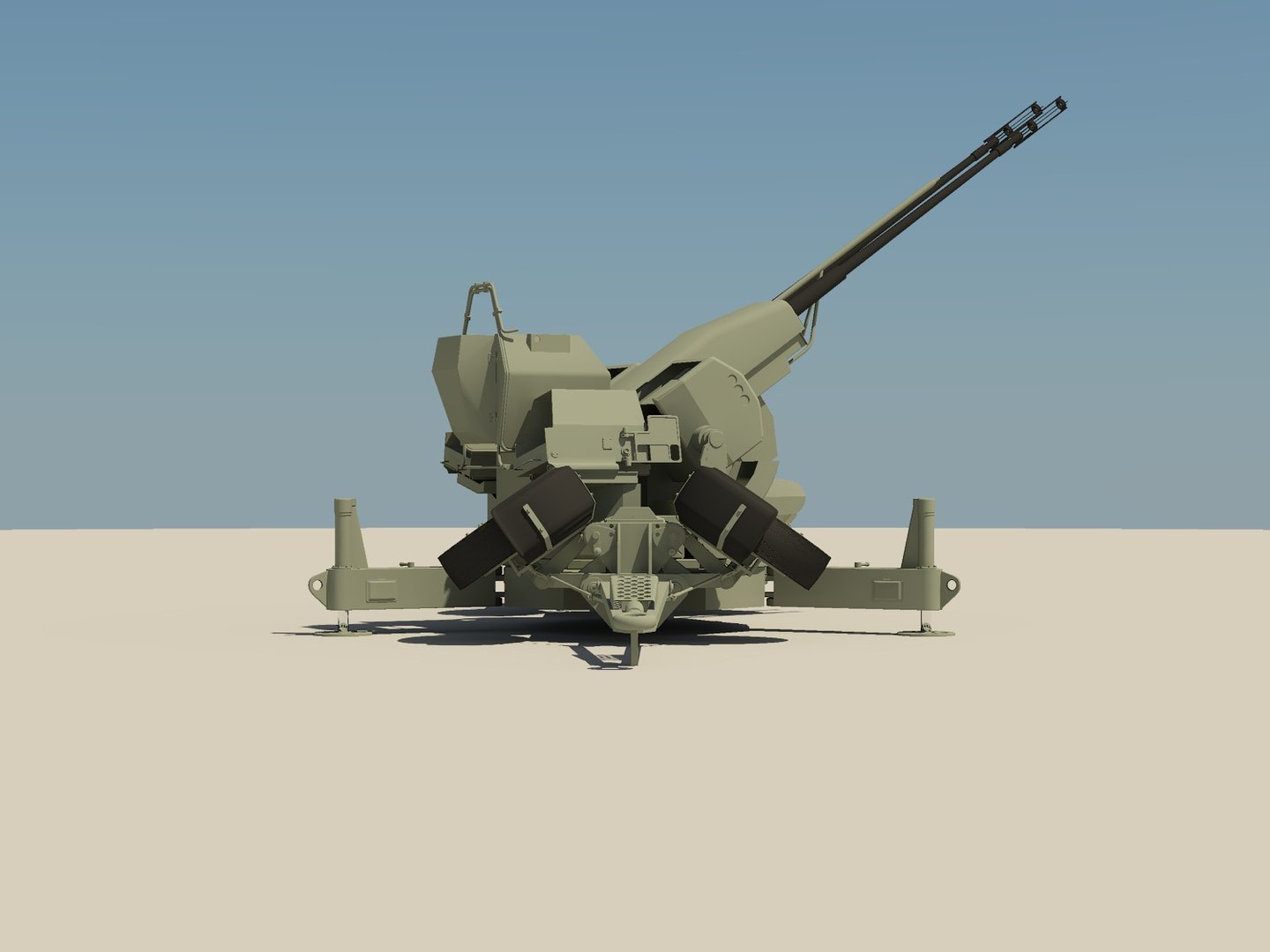 Skyguard 35mm 3d Model