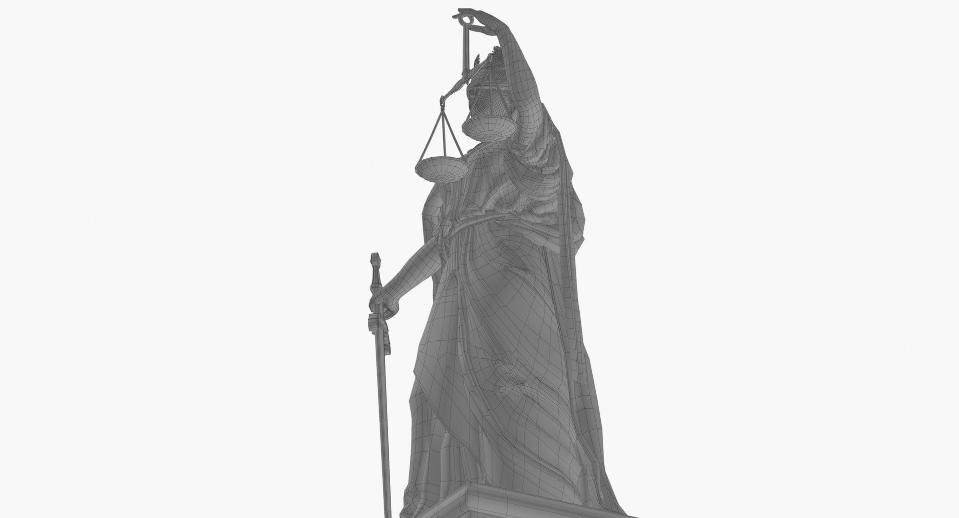 3D Lady Justice Model - TurboSquid 1338476