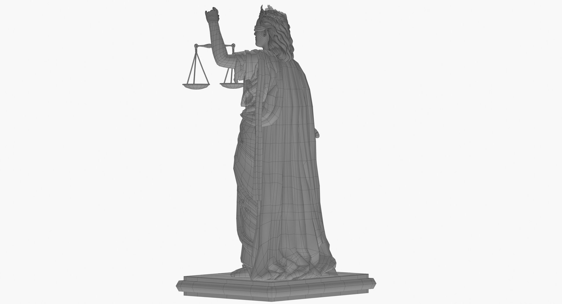 3D Lady Justice Model - TurboSquid 1338476