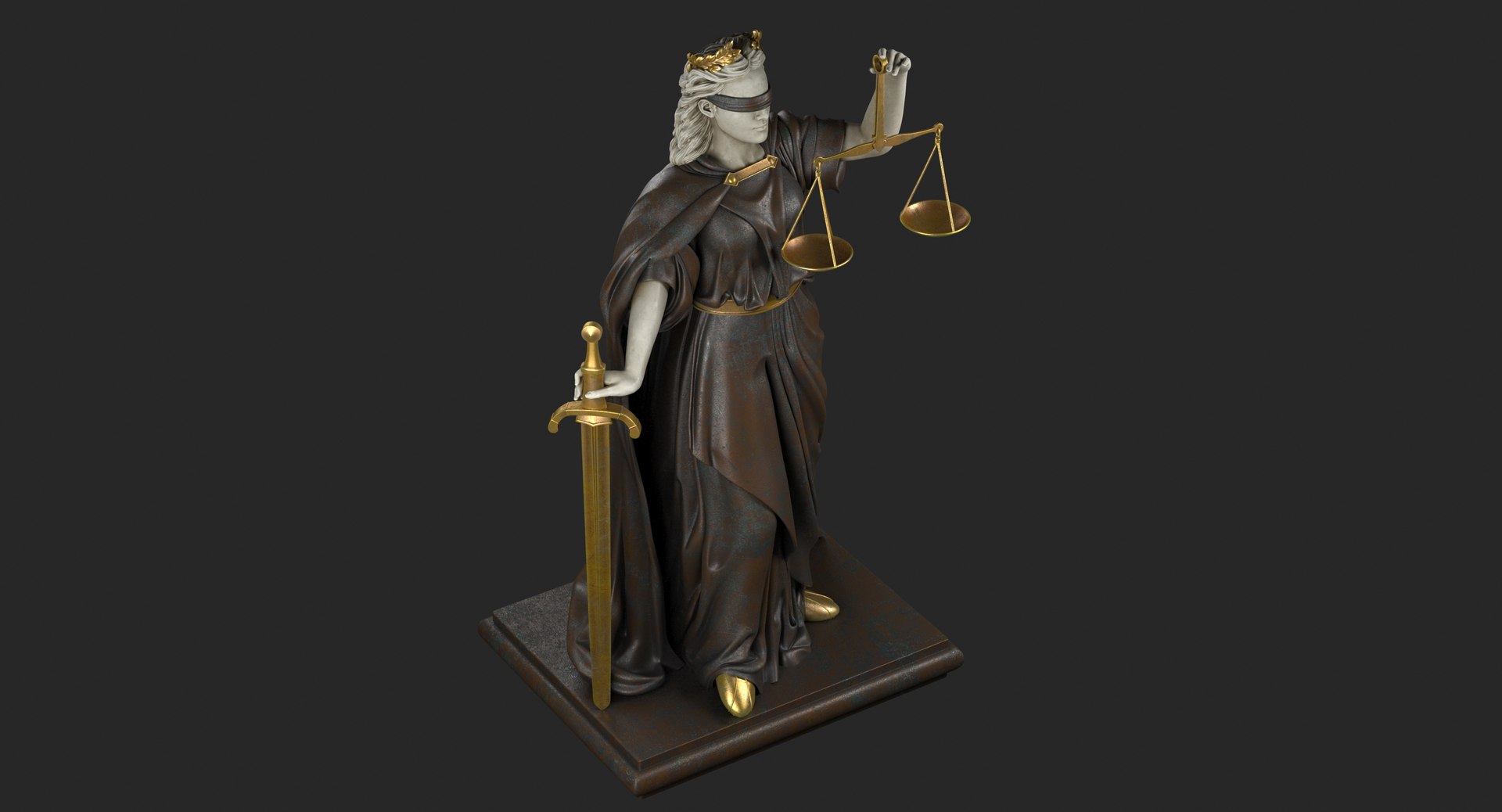 3D Lady Justice Model - TurboSquid 1338476