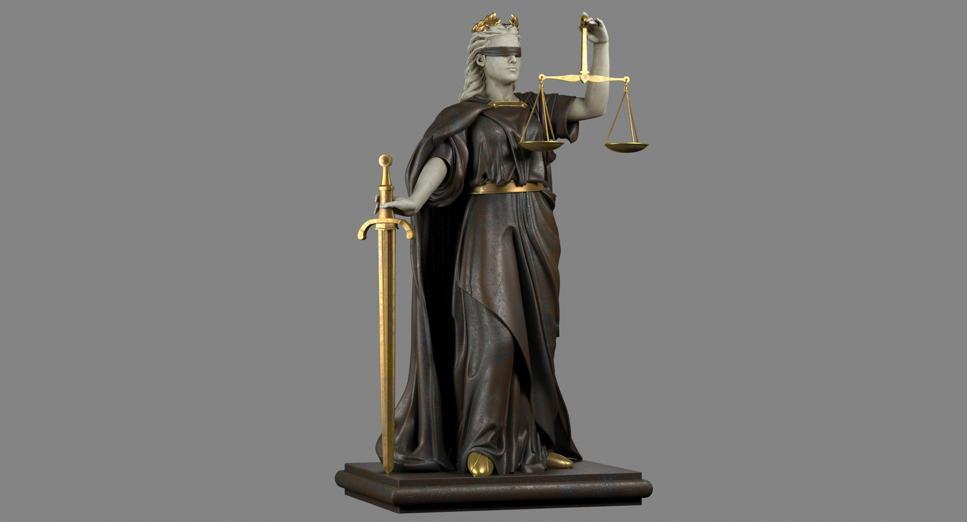 3D Lady Justice Model - TurboSquid 1338476