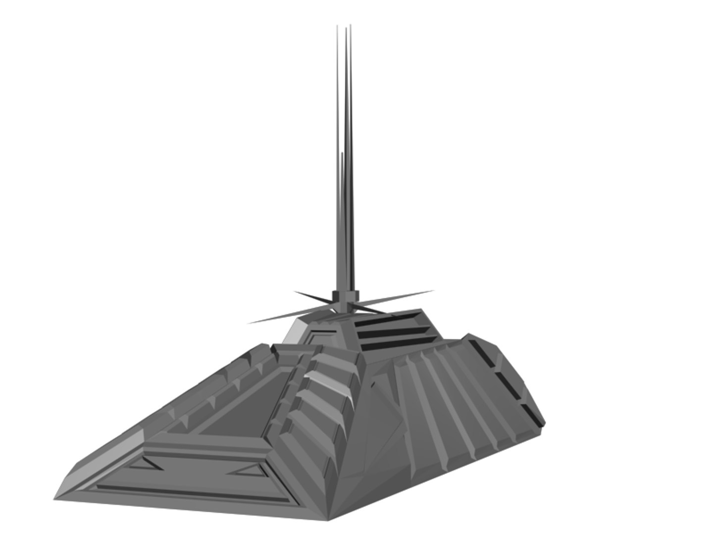 spaceship space-pod 3d max