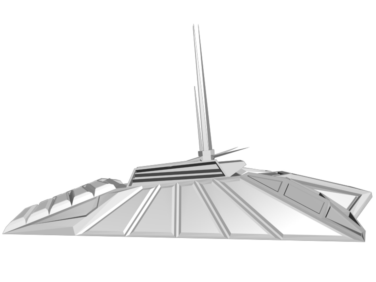 spaceship space-pod 3d max