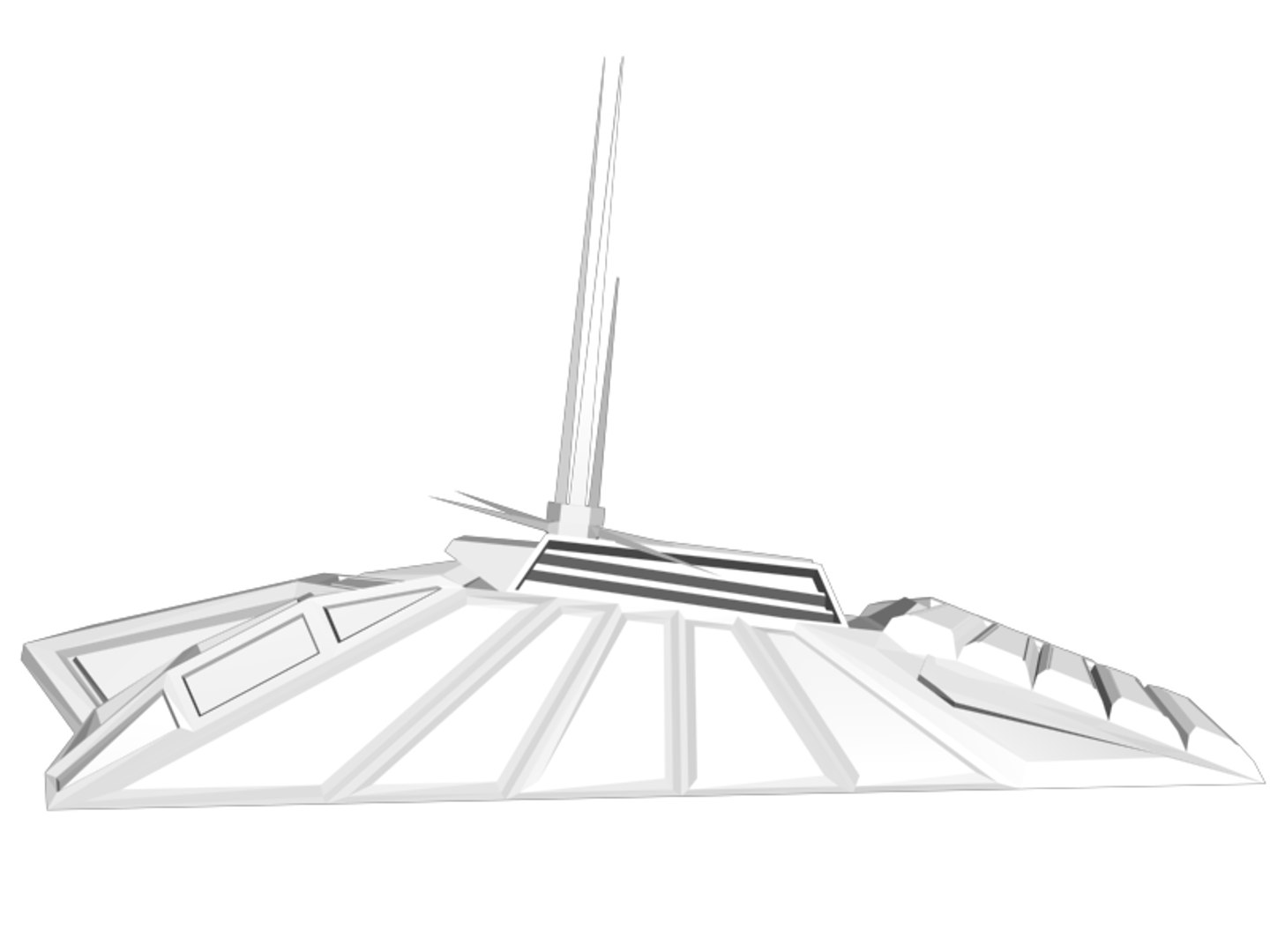 spaceship space-pod 3d max