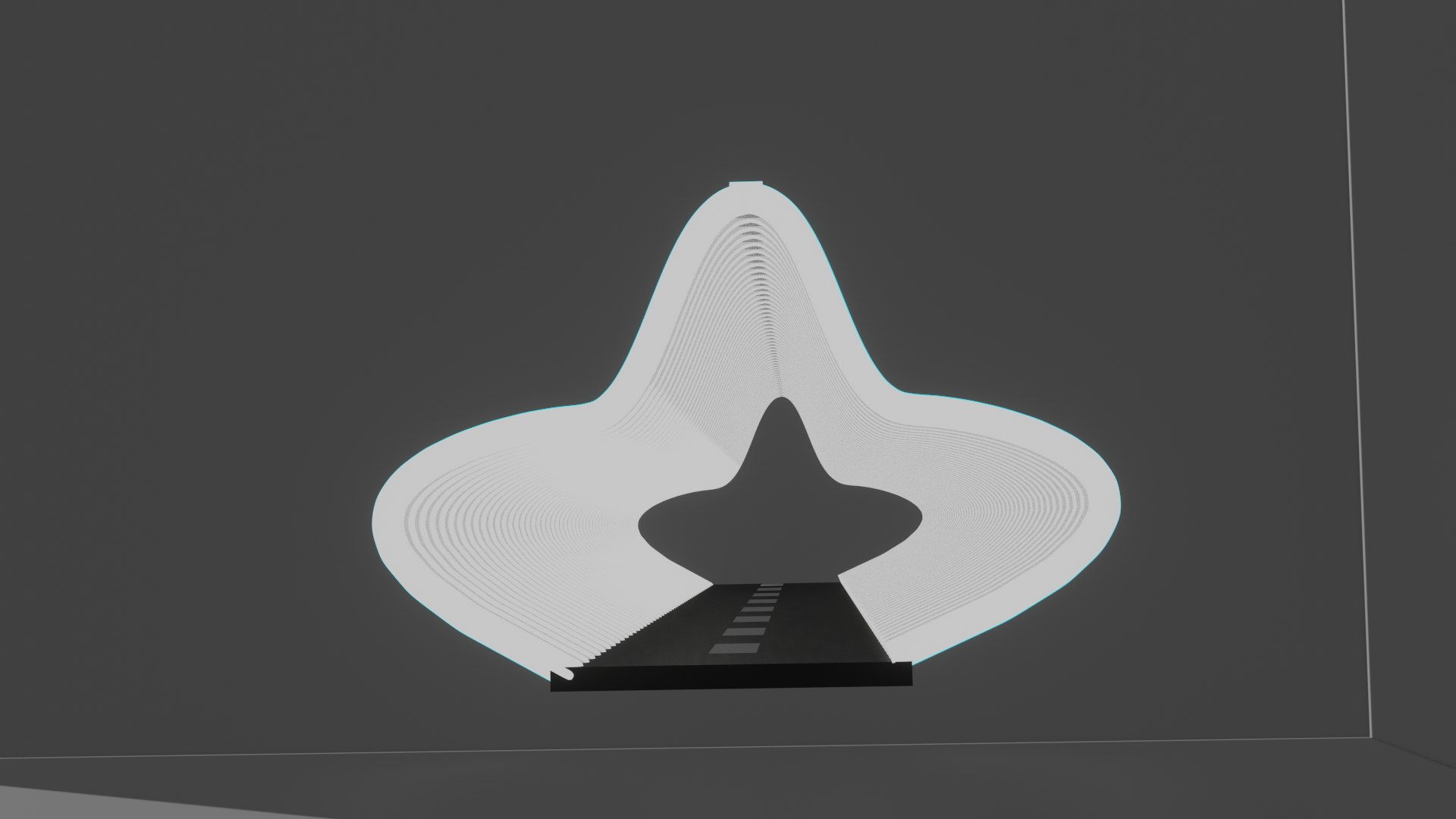 Basic Futuristic Tunnel Model - TurboSquid 2054301