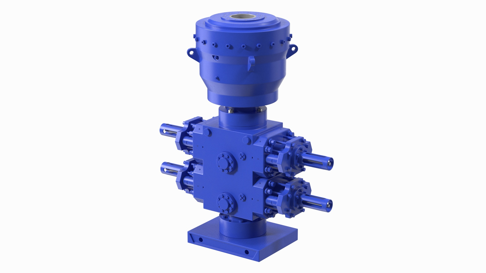 3D Industrial Hydraulic Pump Unit Blue Model - TurboSquid 2235525