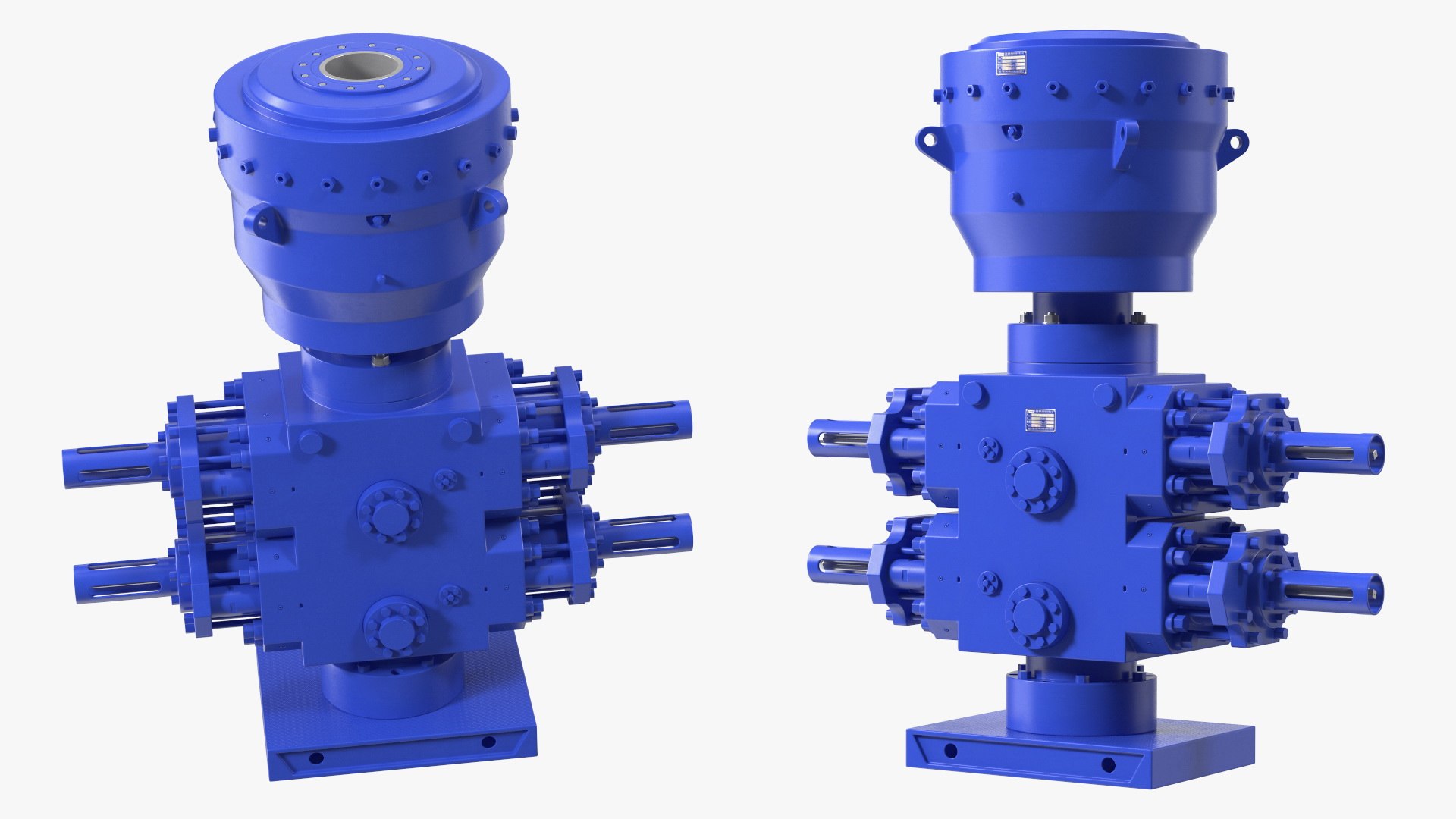 3D Industrial Hydraulic Pump Unit Blue Model - TurboSquid 2235525