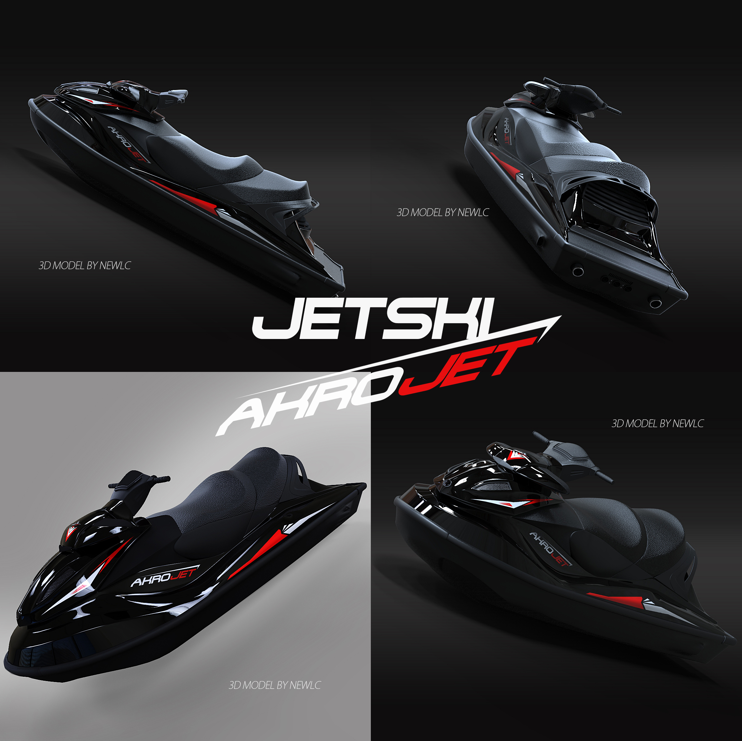 3d model of jet ski