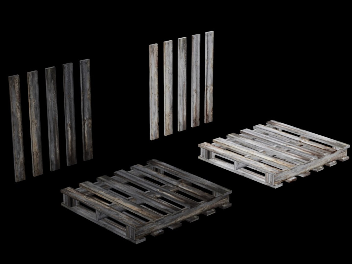 3d Wood Pallet Model