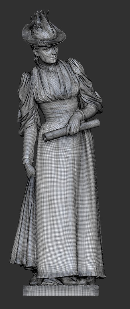3D Lady Sculpture Model - TurboSquid 2264241