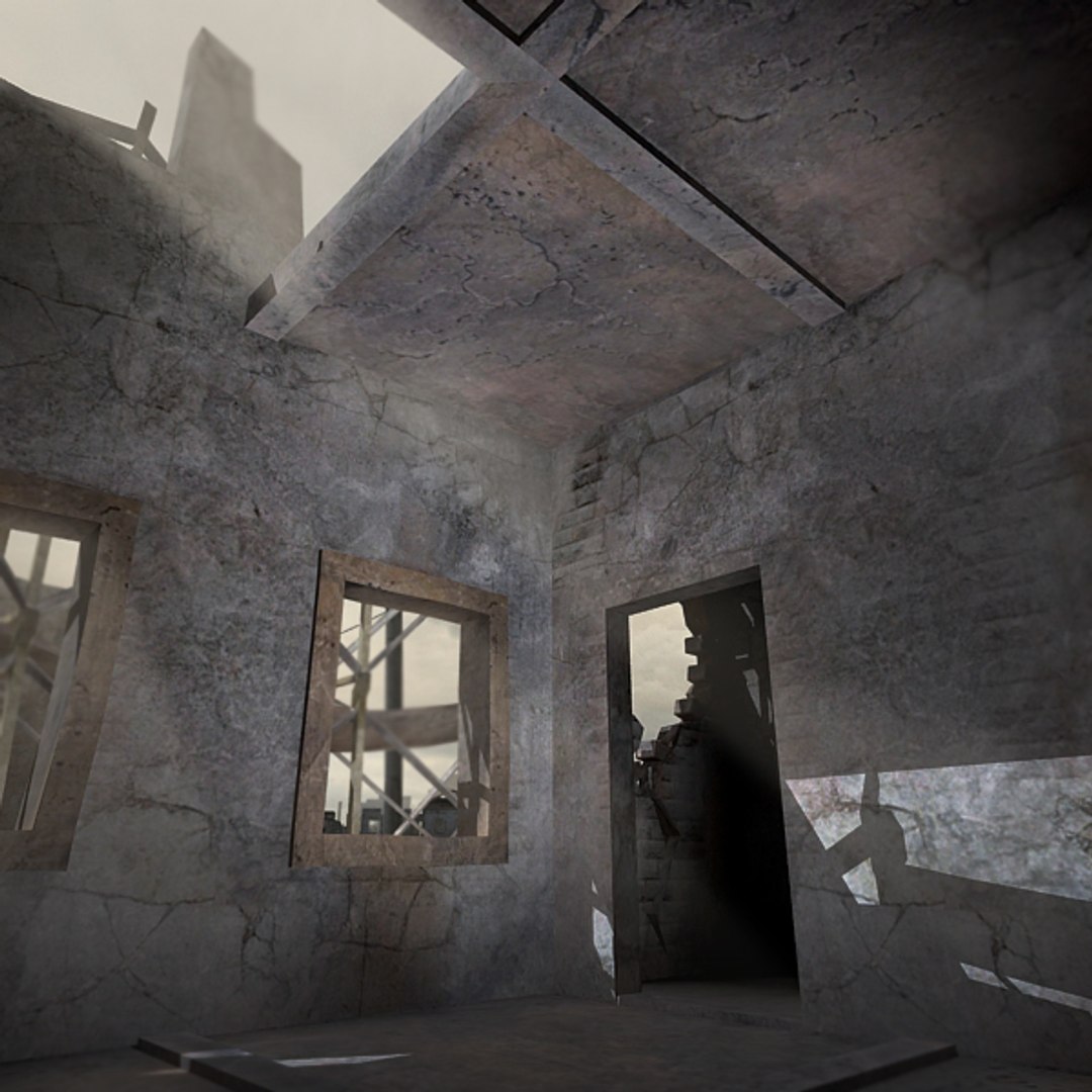 3ds Max Ruined Scene