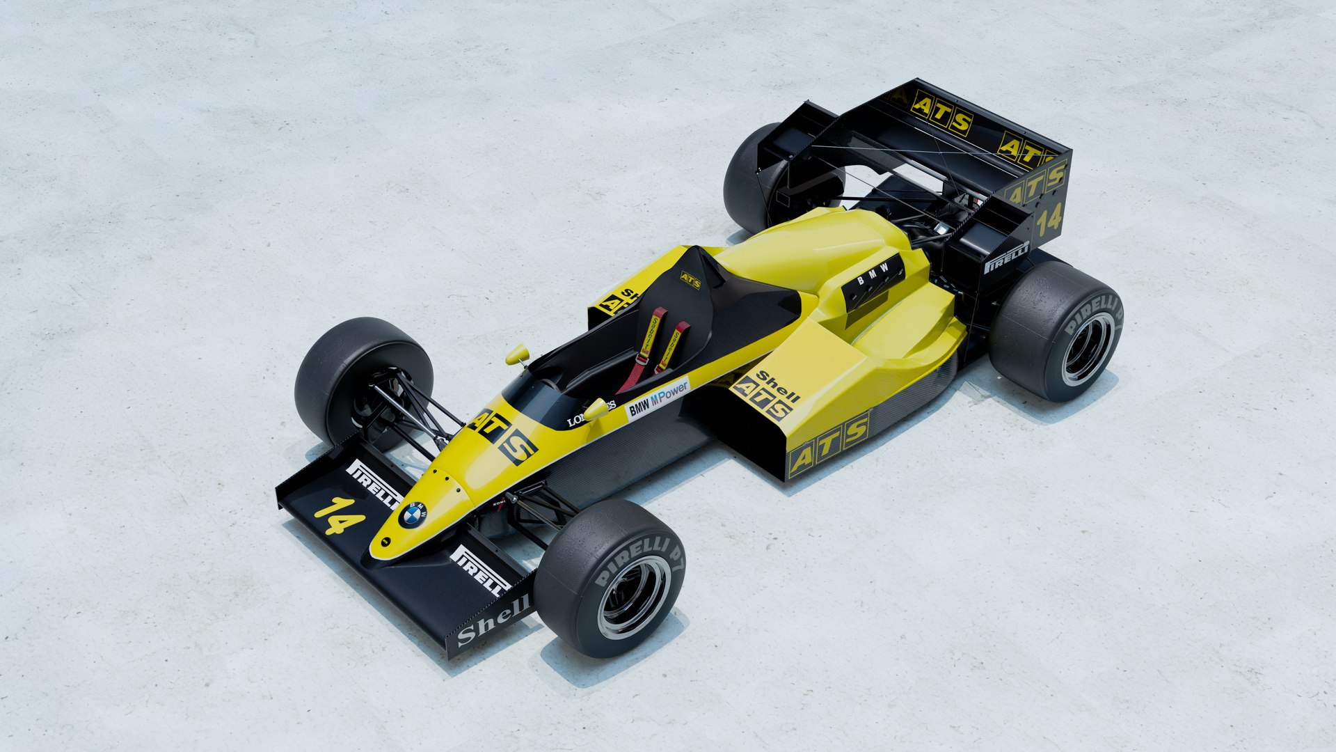 3D 1984 ATS D7 Formula 1 Model - TurboSquid 2397491