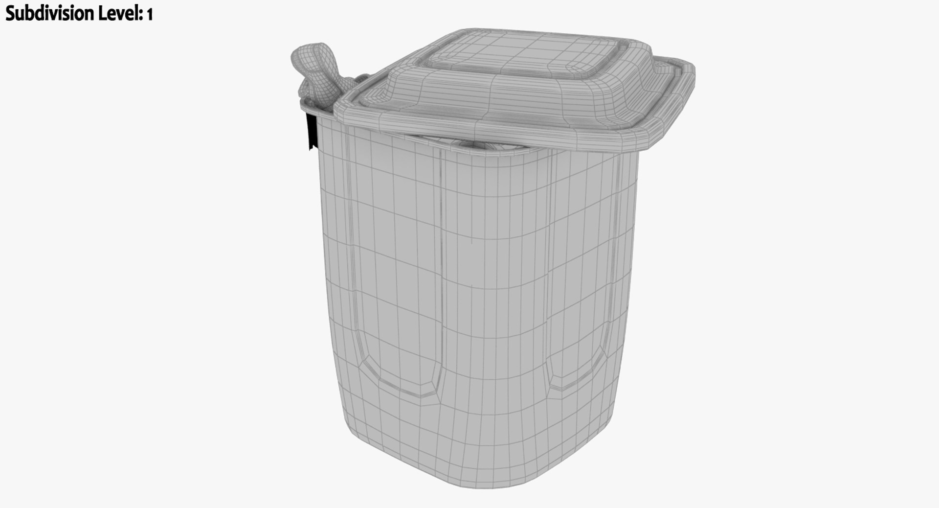 3d Trash Box Contains Model