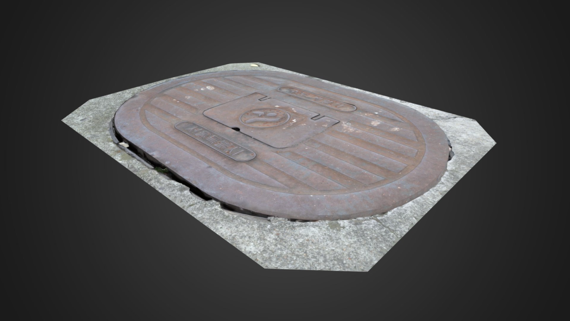 3D Game Ready Manhole Cover 3 - TurboSquid 2014592