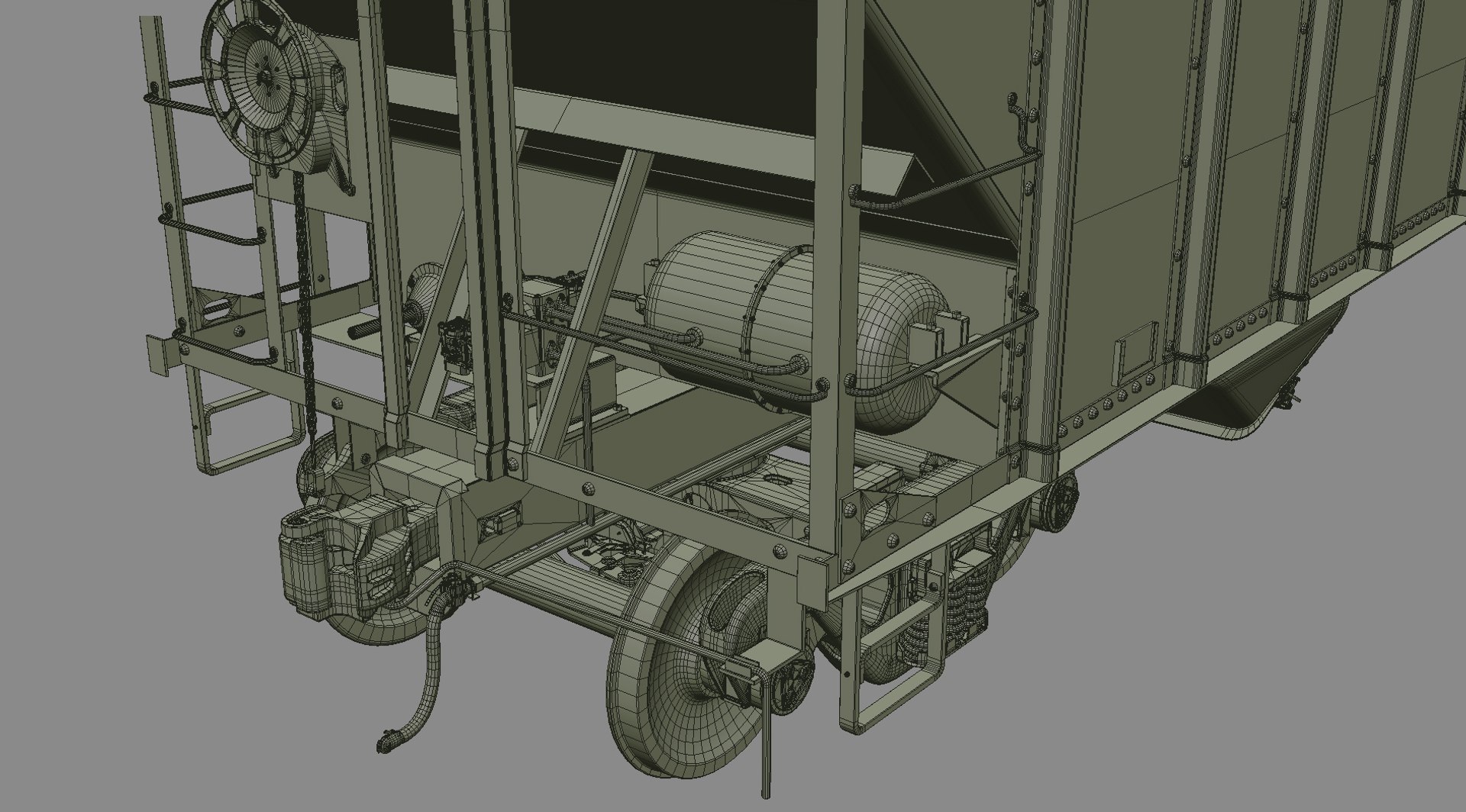 3D H351 Open Hopper Rail Model - TurboSquid 1433651