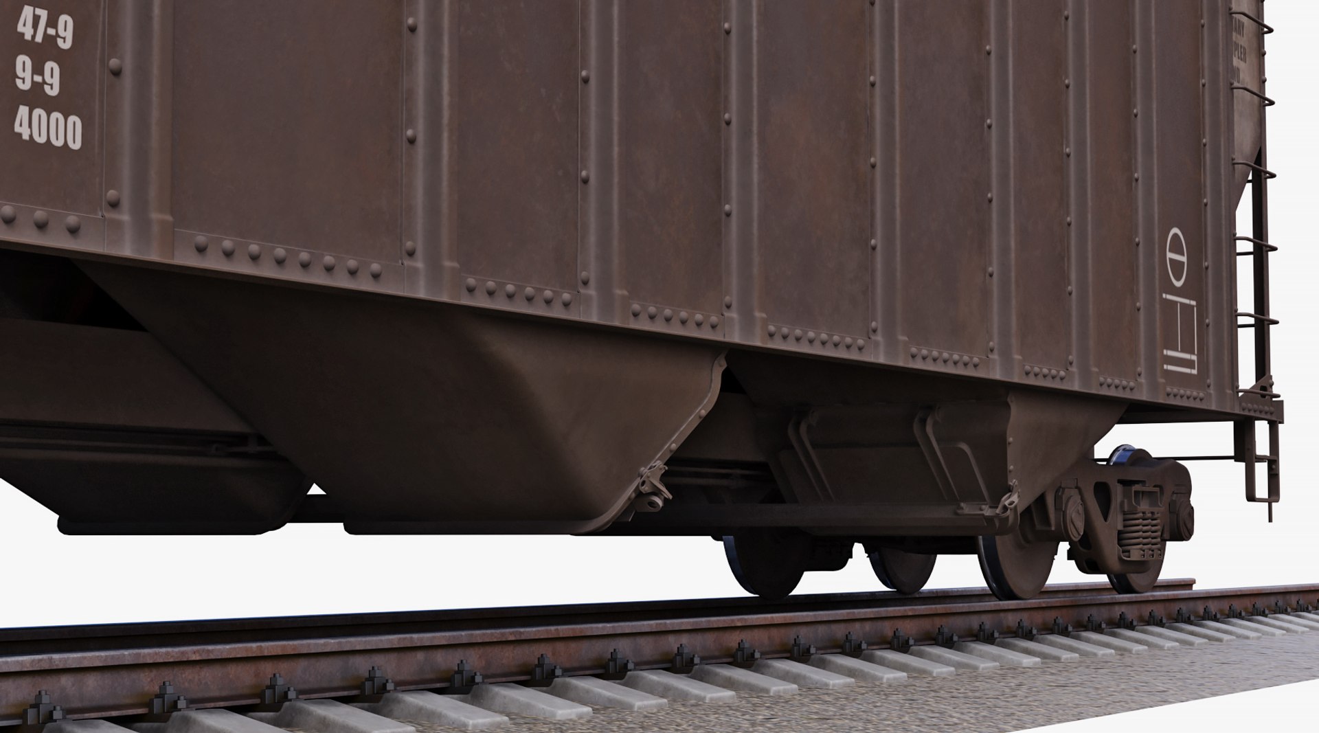 3D h351 open hopper rail model - TurboSquid 1433651