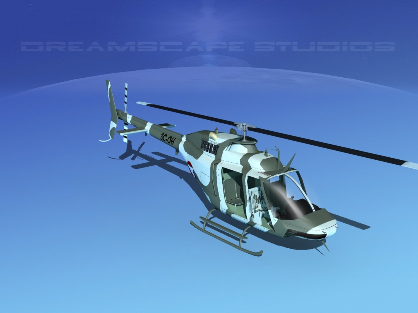 Rotor Oh-58 Bell 206 3D Model - TurboSquid 1219368