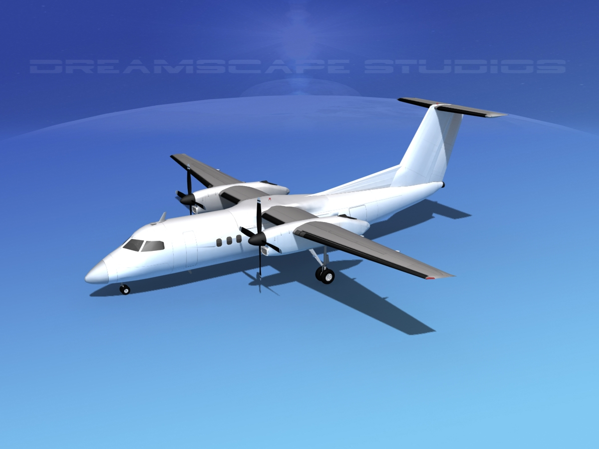 dhc-8-100 dash 8 3ds