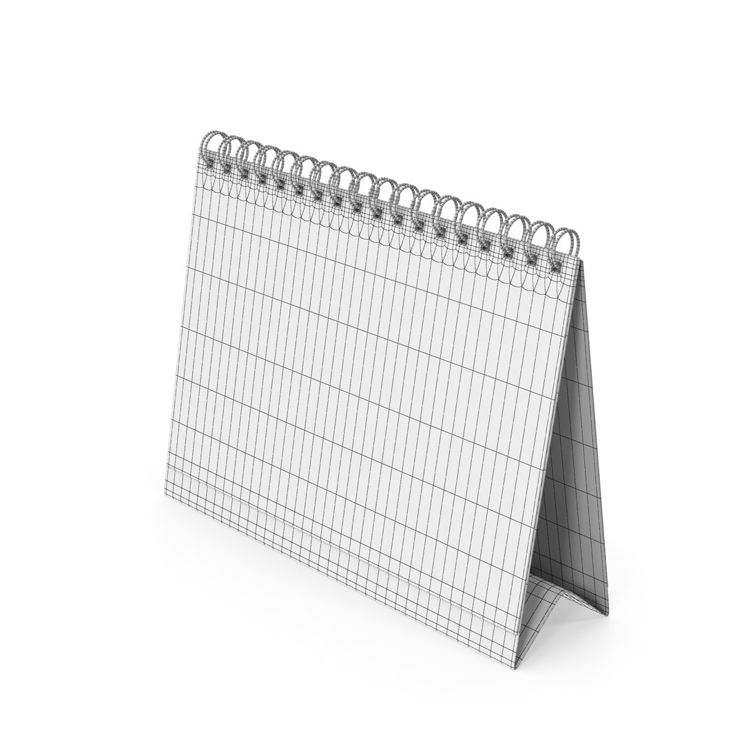 3D Paper Standing Calendar - TurboSquid 2132836