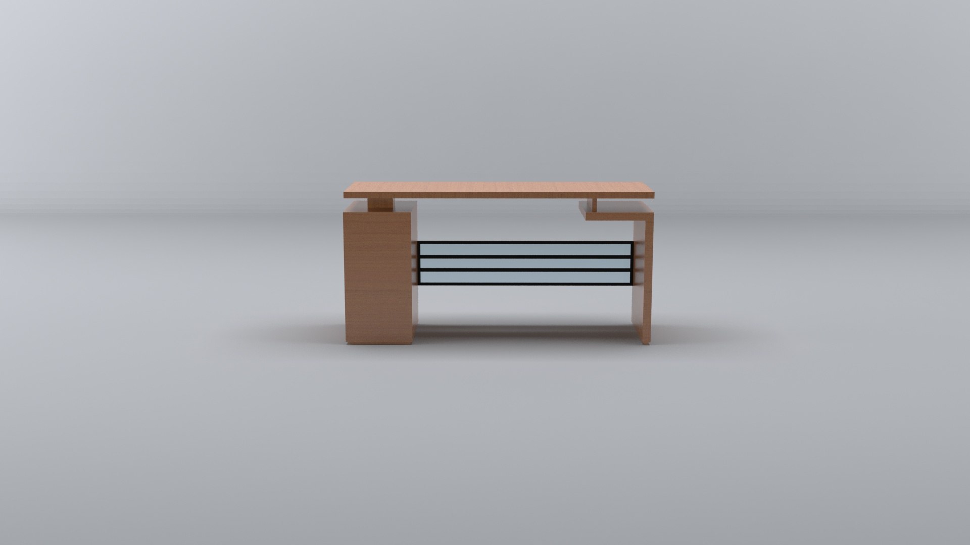 Desk Modern Office 3d Model