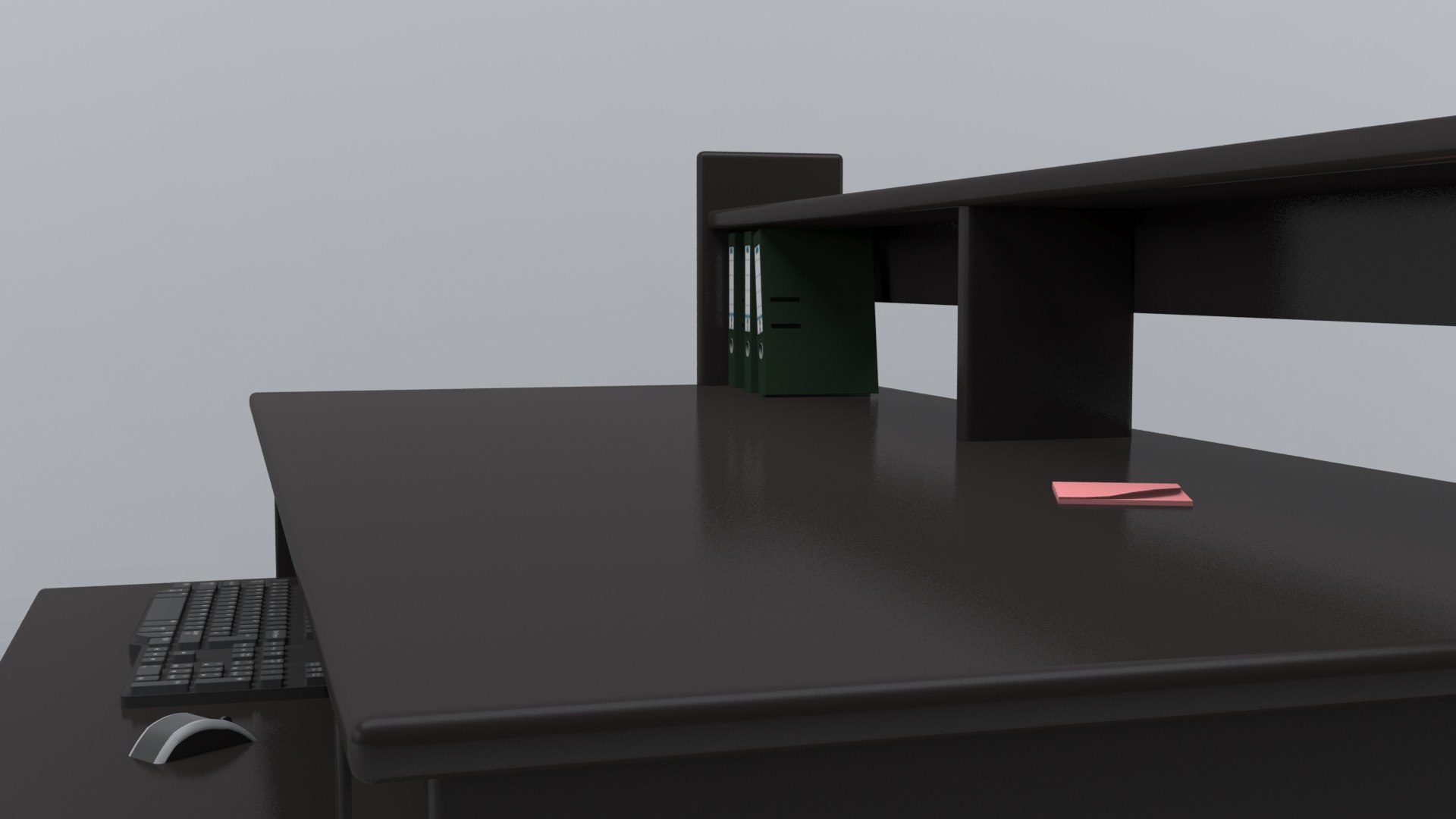 Desk Modern Office 3d Model