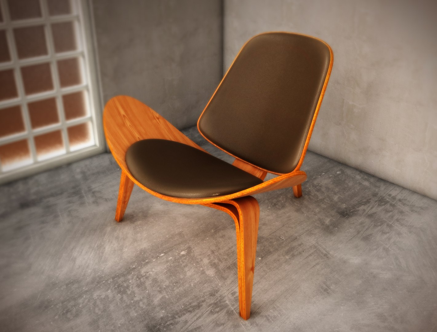ch07 shell chair 3d max