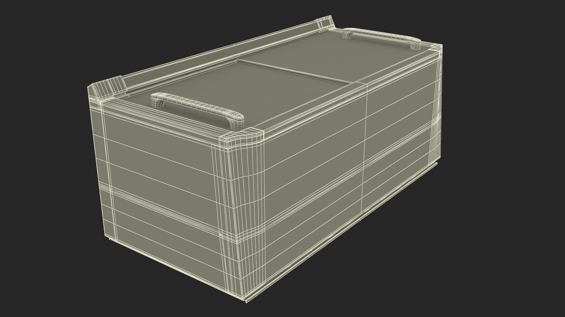 Ice Cream Chest Freezer 3D Model - TurboSquid 2341218
