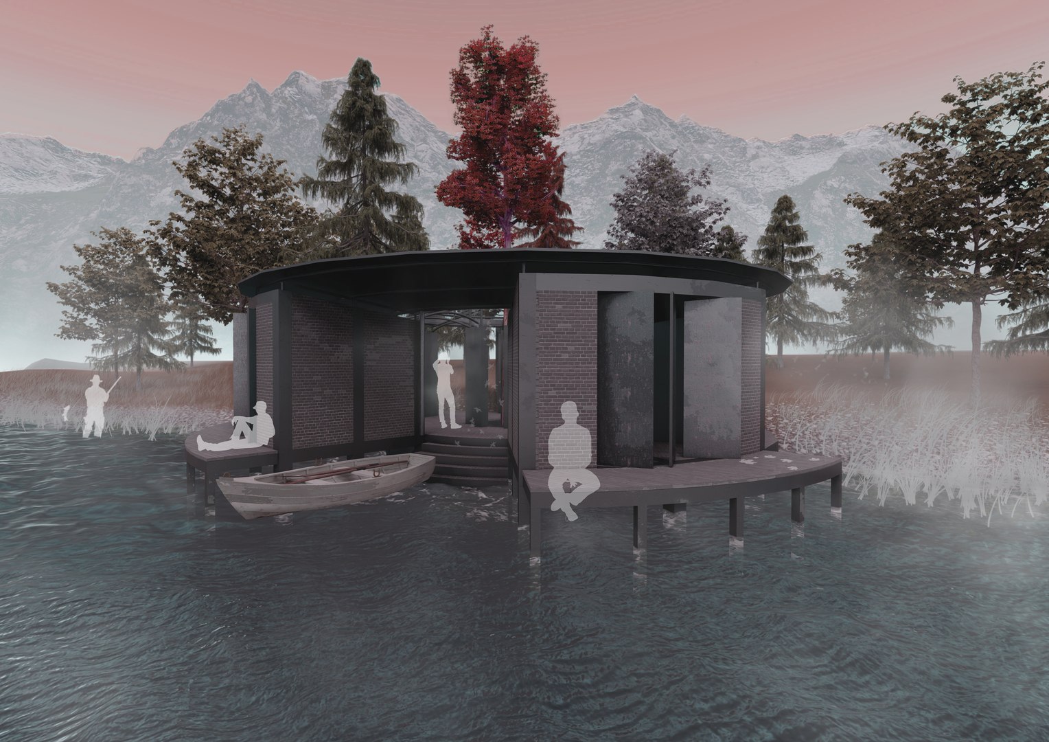 Cottage Architecture 3D Model - TurboSquid 1682921