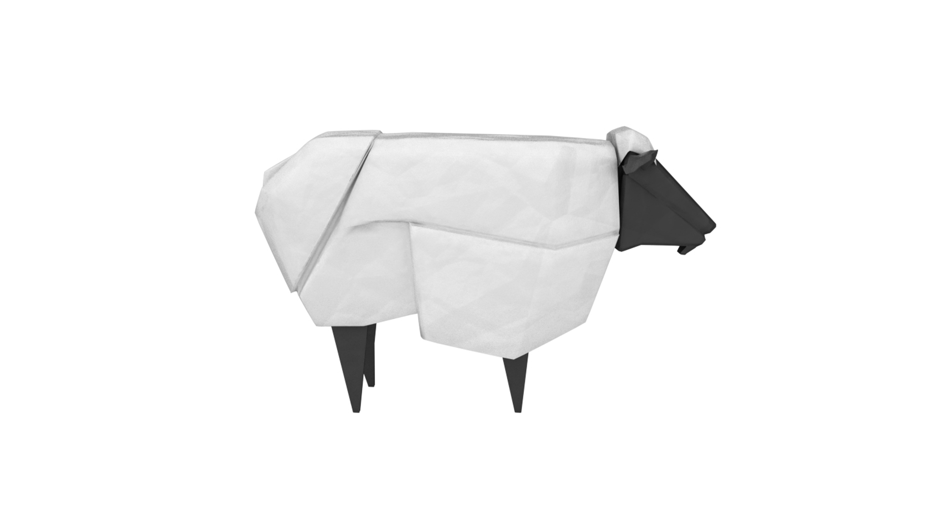 Origami Sheep 3D - TurboSquid 1344784