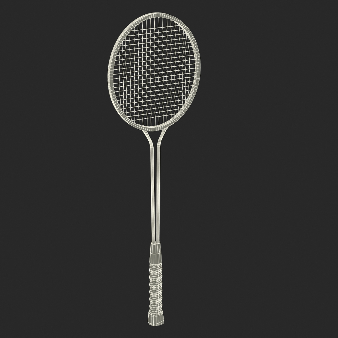 Badminton Racket 2 3d Model