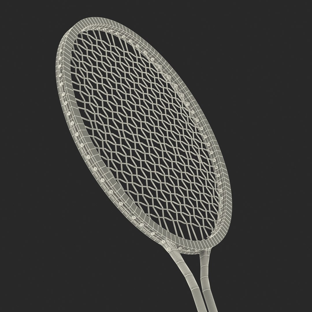 Badminton Racket 2 3d Model