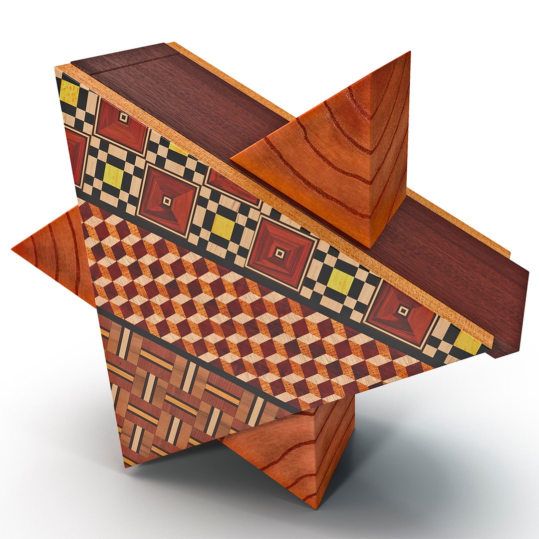 3d star shape japanese puzzle model