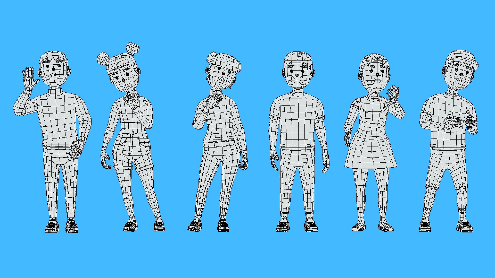 HYPER CASUAL CHARACTERS VOLUME 1 3D model - TurboSquid 1837468
