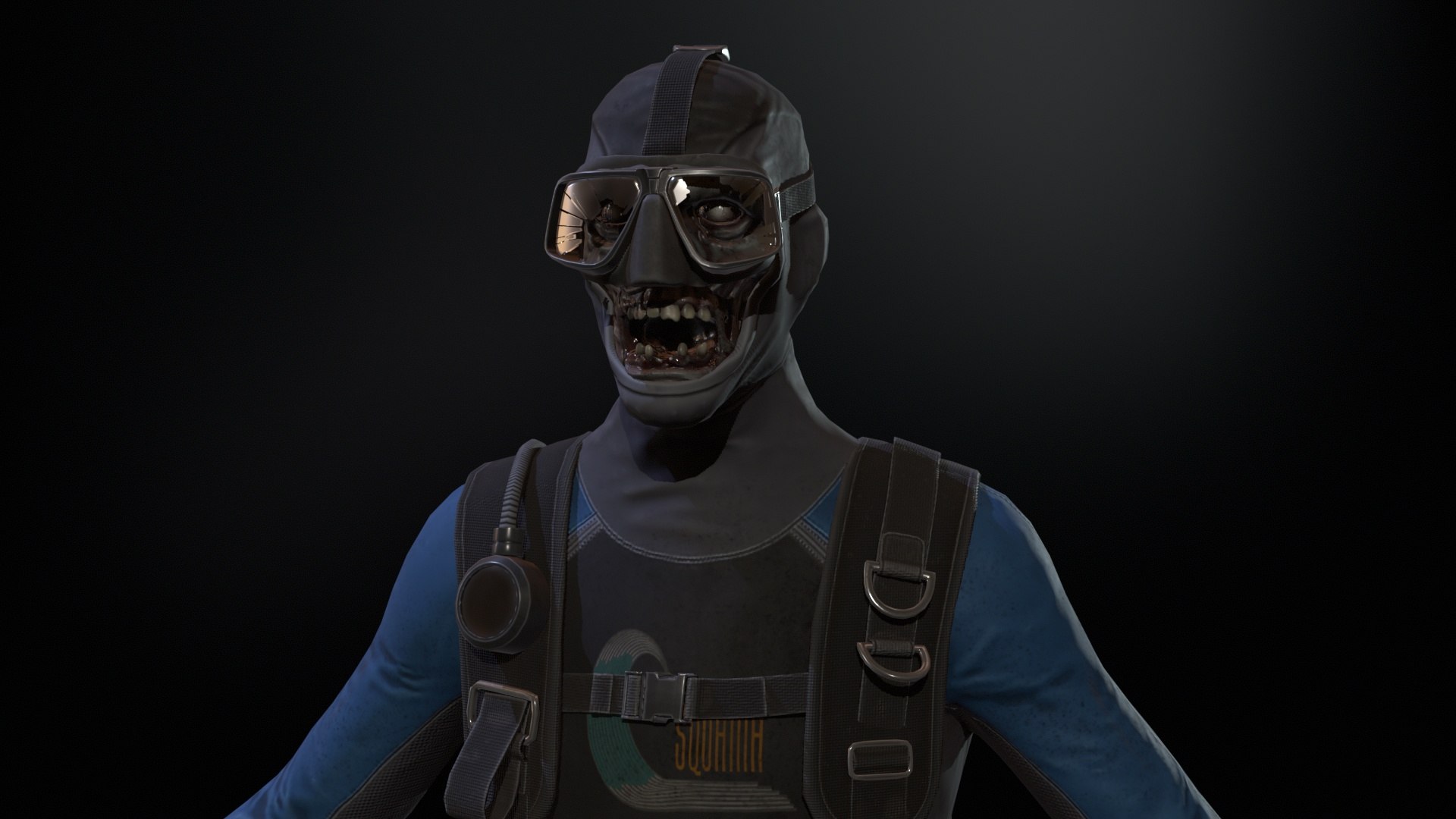 Zombie Diver Model - TurboSquid 2286788